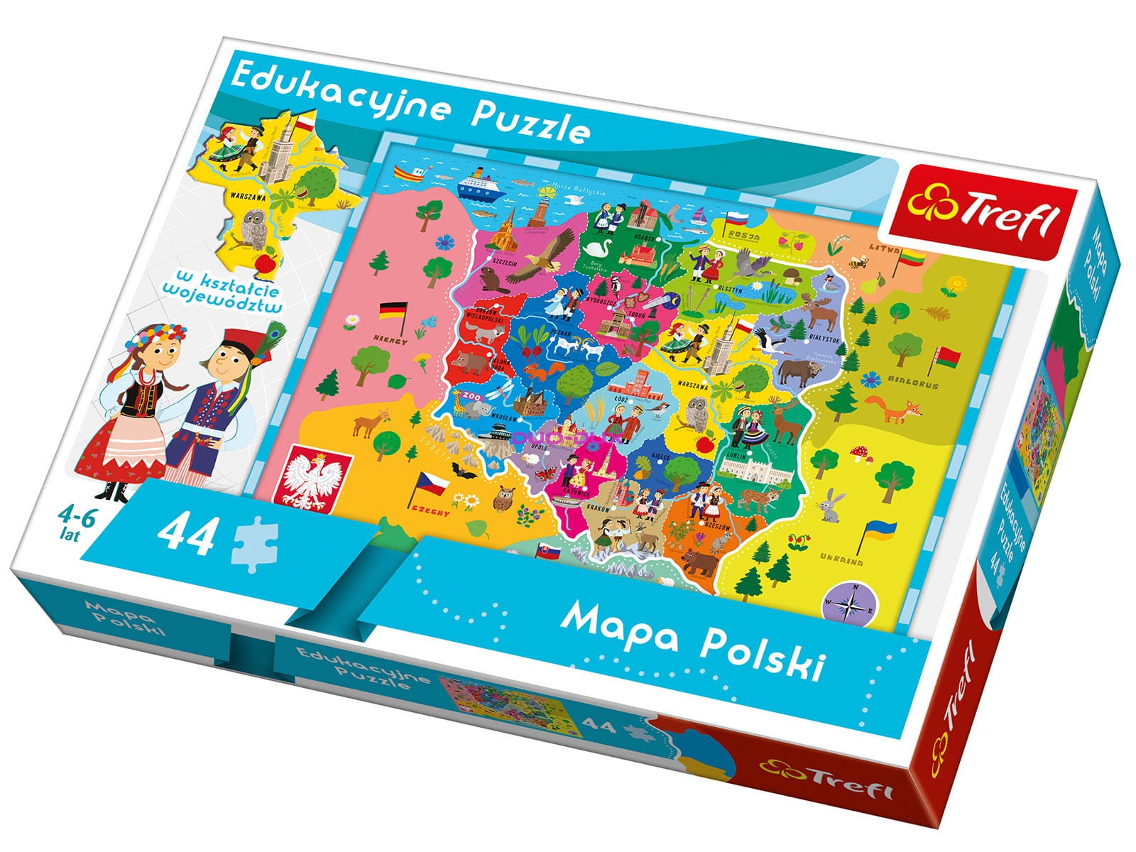 Puzzle mapa Polski dla dzieci DuoDux